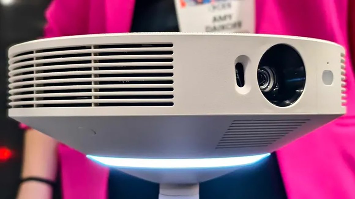 LG dévoile une lampe d'intérieur design qui fait vidéoprojecteur ...