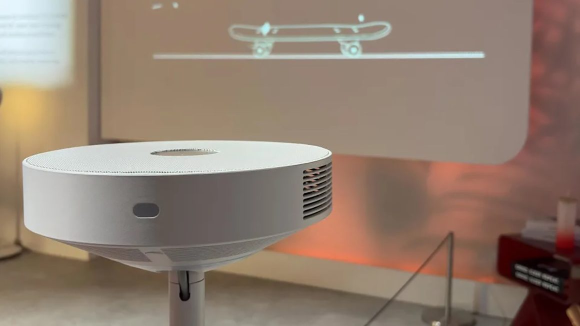 LG dévoile une lampe d'intérieur design qui fait vidéoprojecteur ...