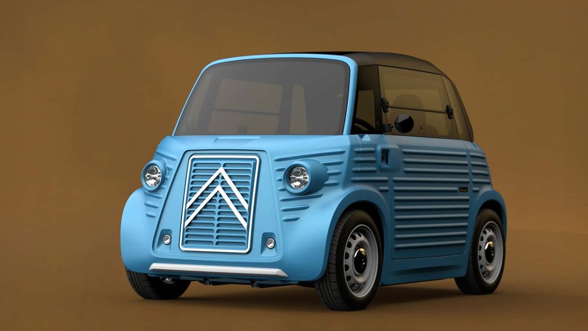 Il revisite la Citroën Ami en mode rétro en s’inspirant du fourgon Type ...