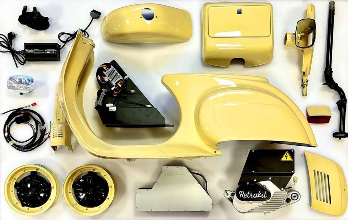 Ce kit spécial permet de transformer votre Vespa classique en version ...
