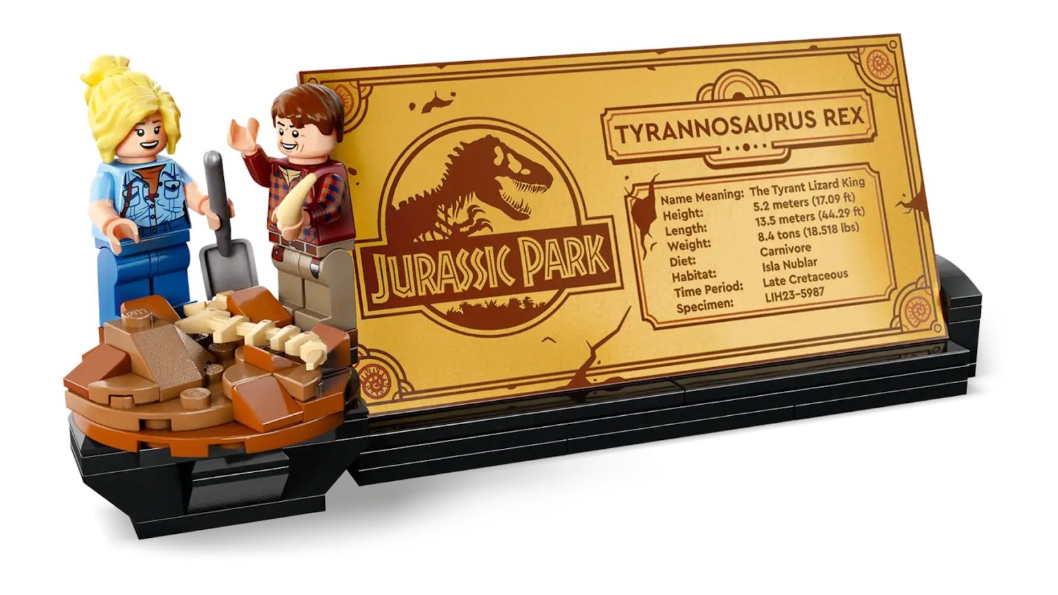 LEGO sort un squelette de T-Rex de 3145 briques qui mesure 1 mètre de long