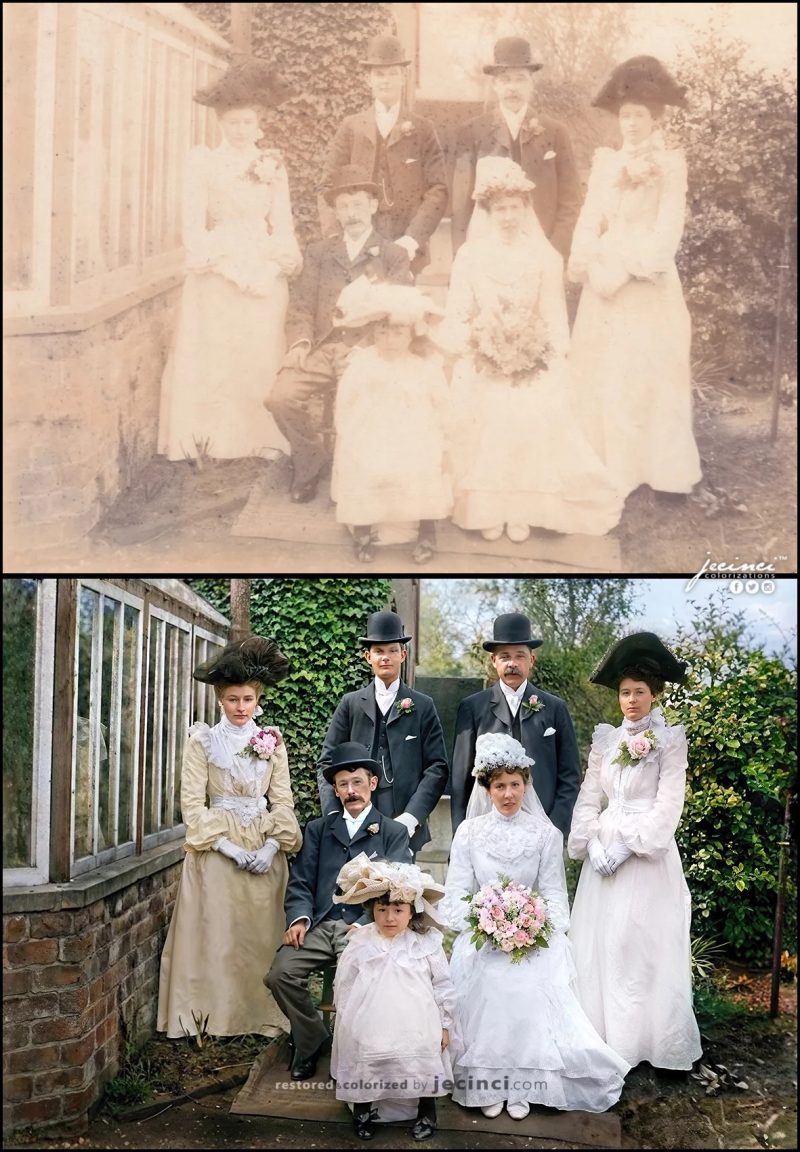 L'artiste Jecinci redonne vie aux photos en noir et blanc grâce à la ...