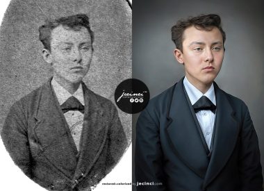 L'artiste Jecinci redonne vie aux photos en noir et blanc grâce à la ...