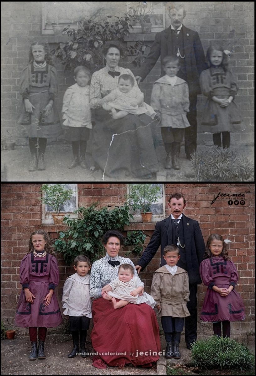 L'artiste Jecinci redonne vie aux photos en noir et blanc grâce à la ...