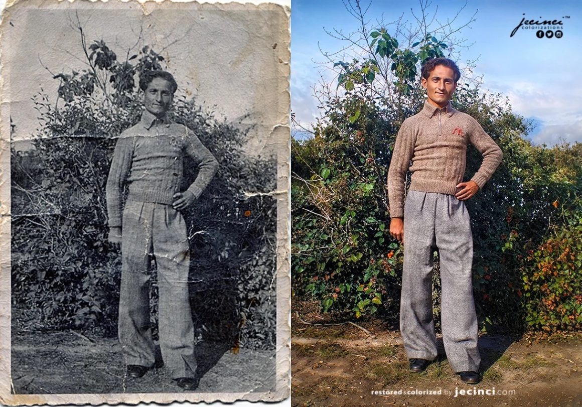 L'artiste Jecinci redonne vie aux photos en noir et blanc grâce à la ...