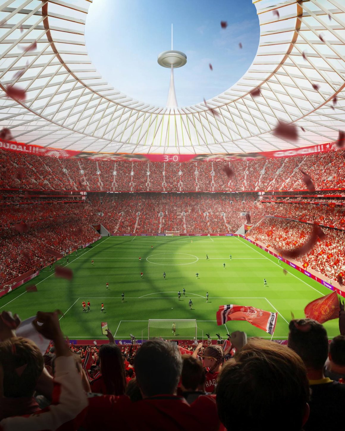 Manchester United annonce la construction d'un nouveau stade de 100 000 ...