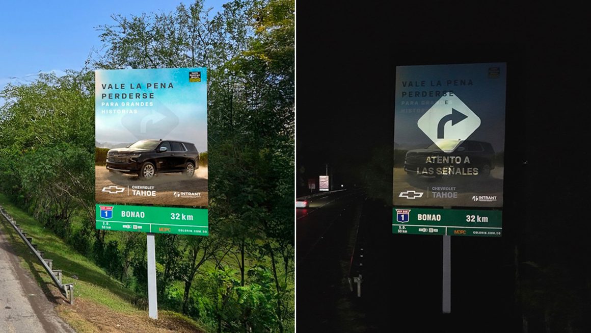 Chevrolet transforme ses panneaux pub en signalisation routière pour ...