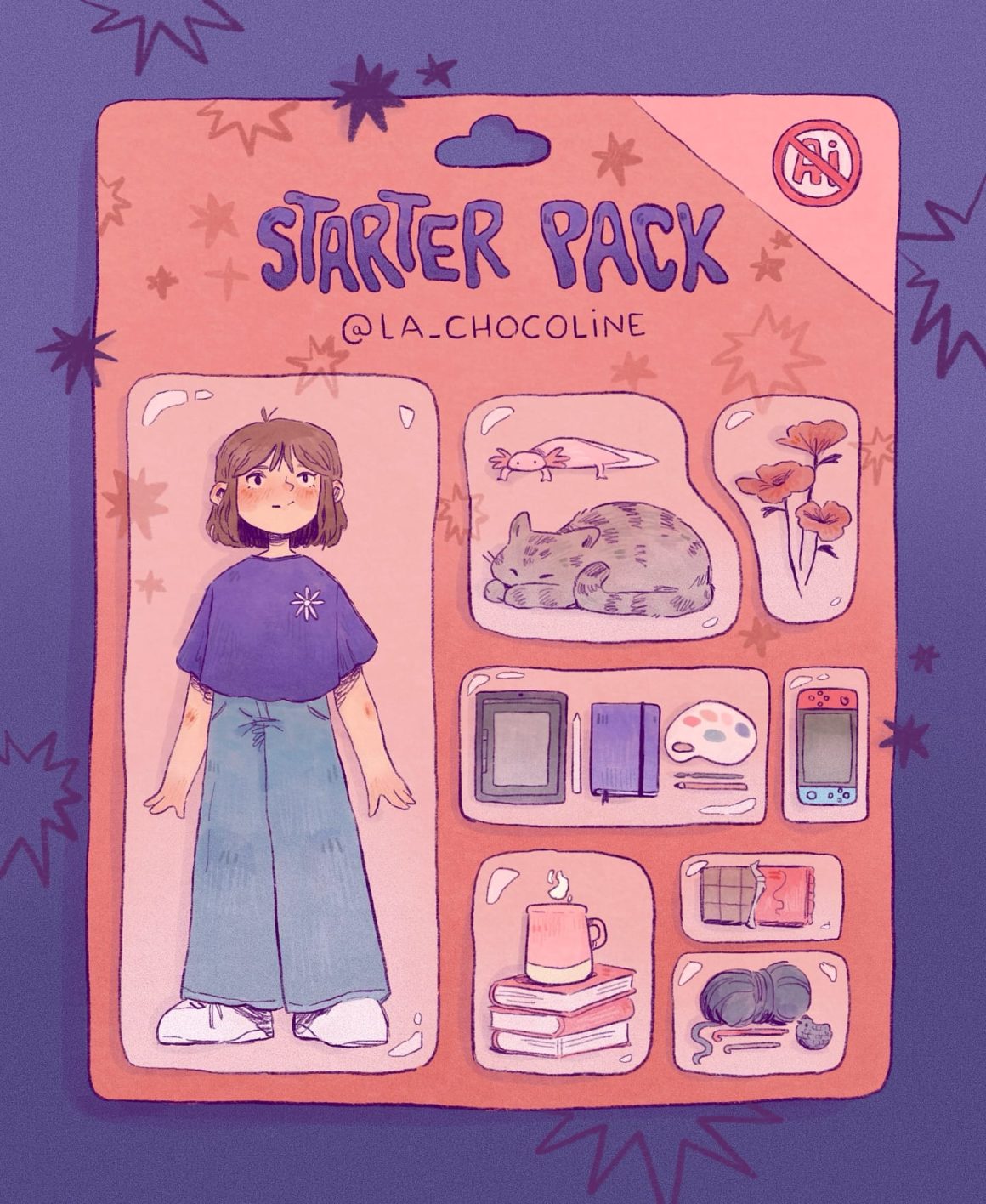Face à l’IA, des illustrateurs répondent à la tendance "Starter Pack ...
