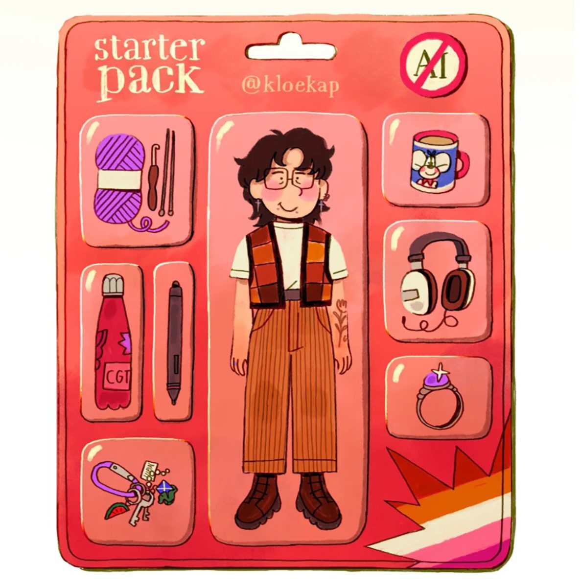 Face à l’IA, des illustrateurs répondent à la tendance "Starter Pack ...