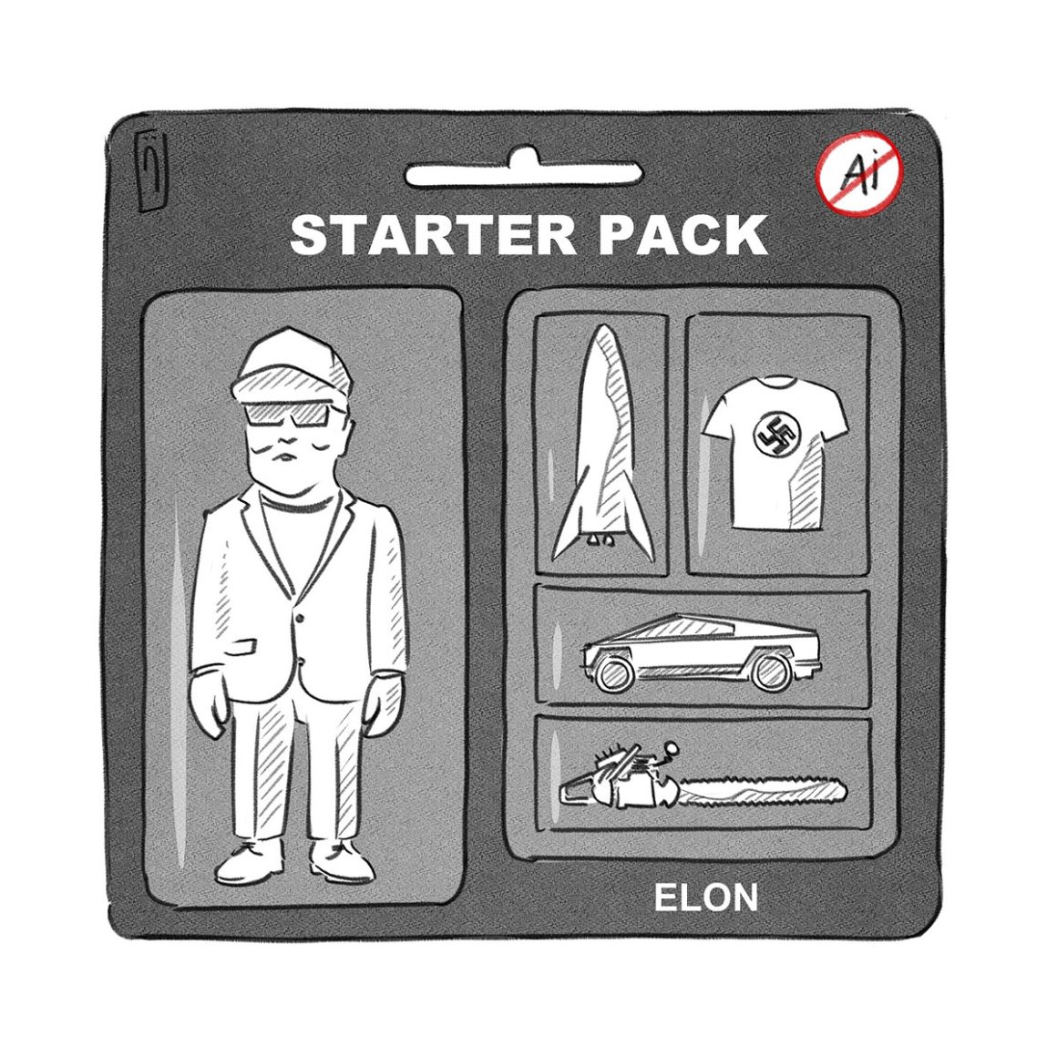 Face à l’IA, des illustrateurs répondent à la tendance "Starter Pack ...