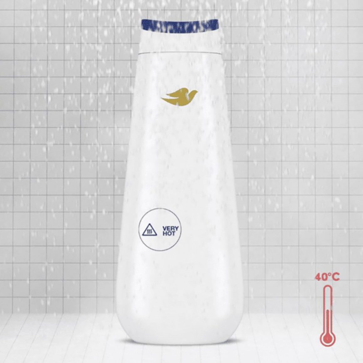 Dove crée un gel douche qui vous alerte si l’eau est trop chaude pour ...