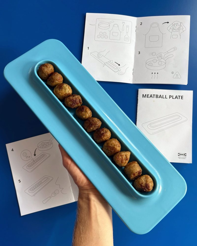 IKEA crée une assiette design dédiée… à ses boulettes - Creapills