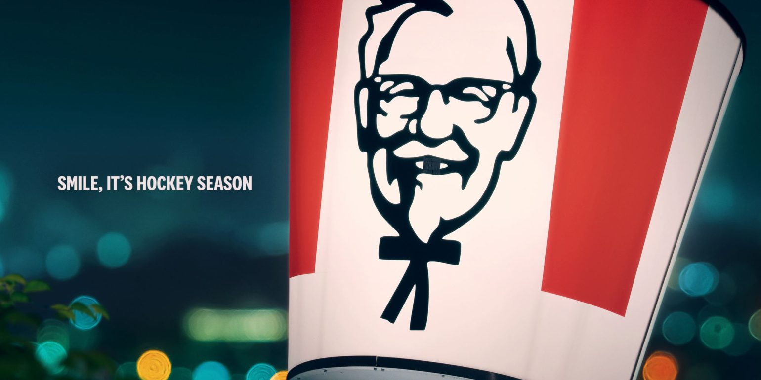 KFC Canada offre au Colonel Sanders un sourire de hockeyeur pour ...