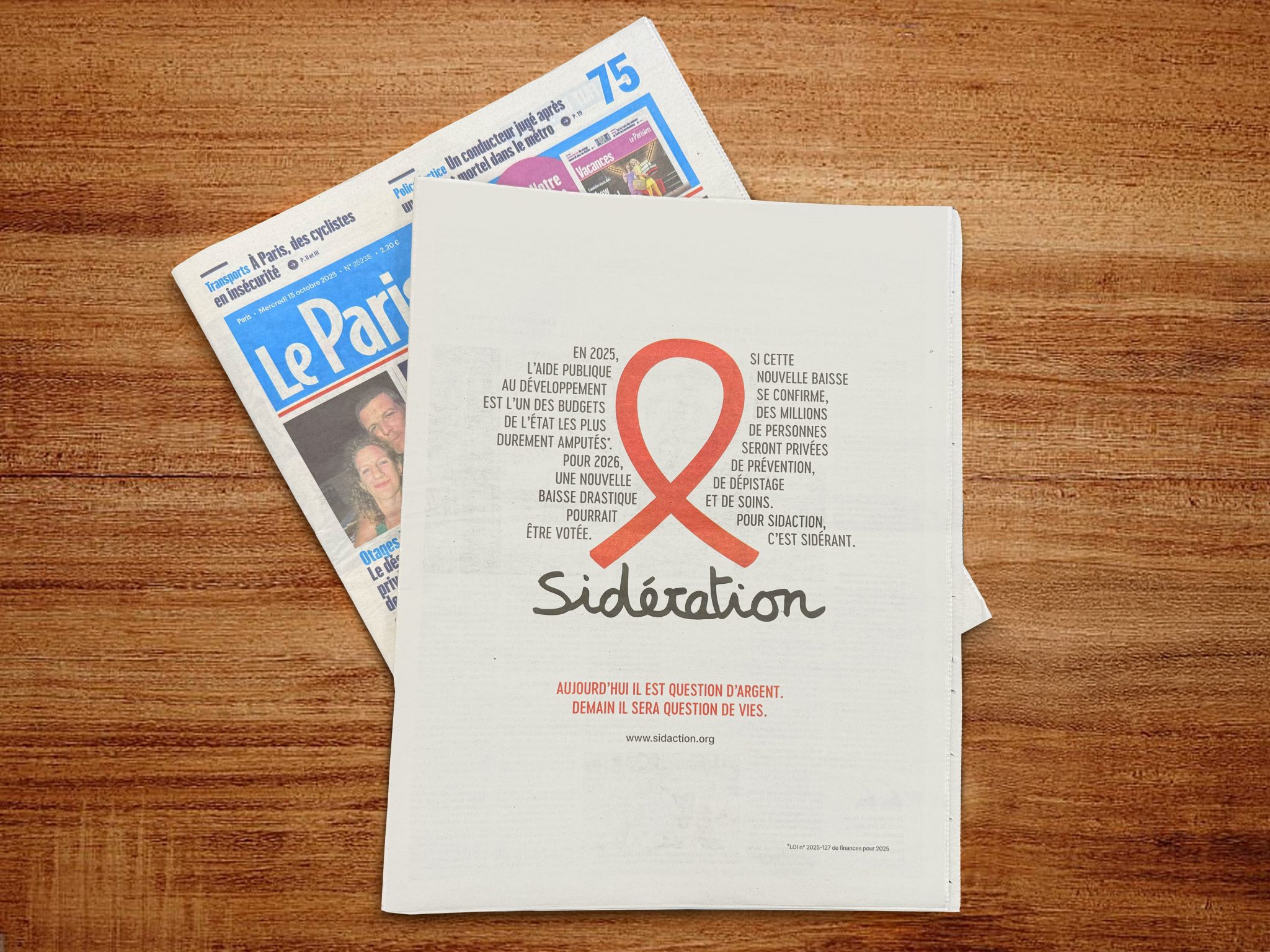 Sidaction se renomme "Sidération" pour dénoncer la baisse de l’aide ...