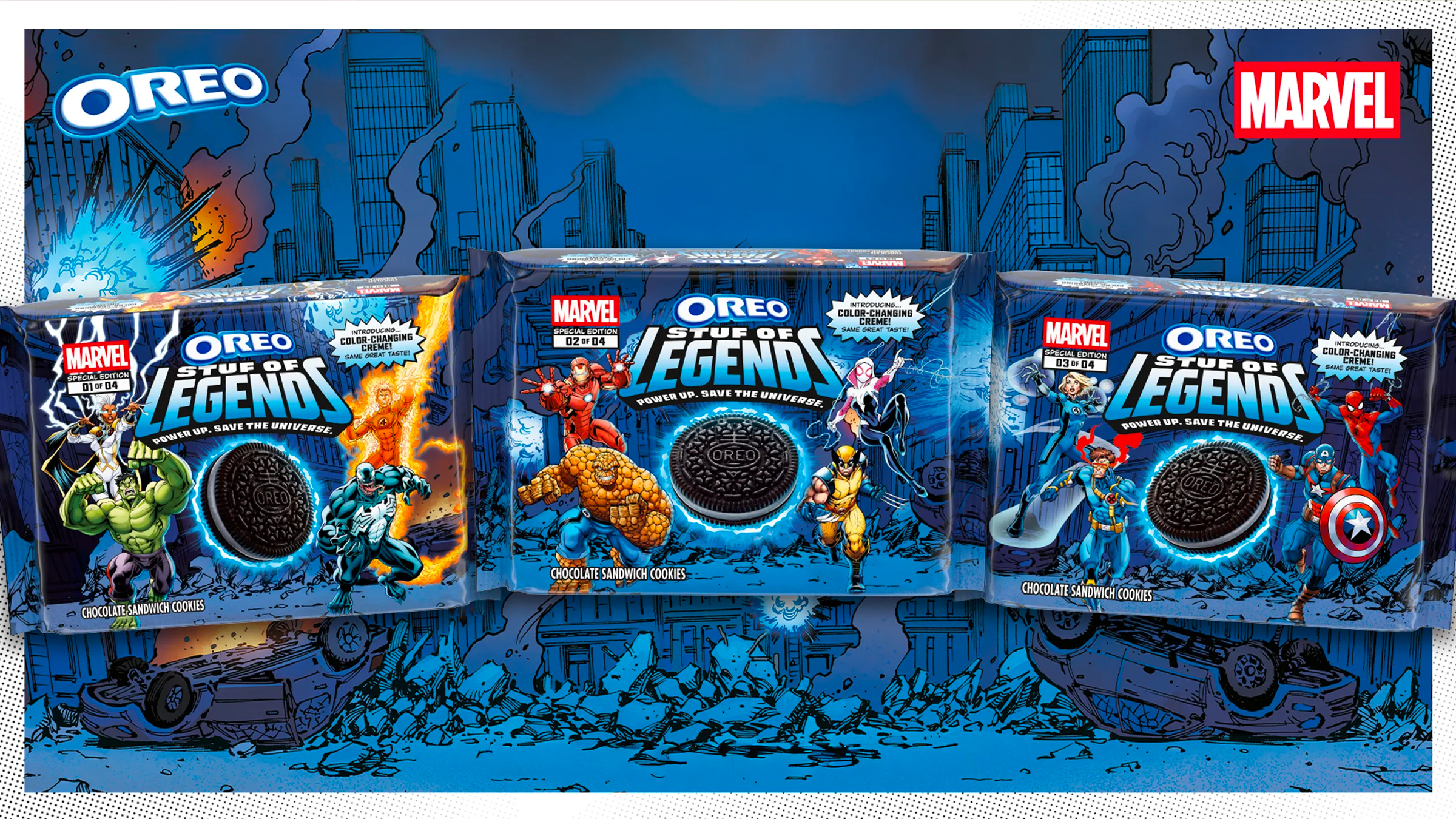 Oreo collabore avec Marvel pour graver 32 super-héros sur ses biscuits ...